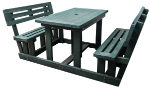 Recycled Plastic Picnic Sets - Green Plastic Wood