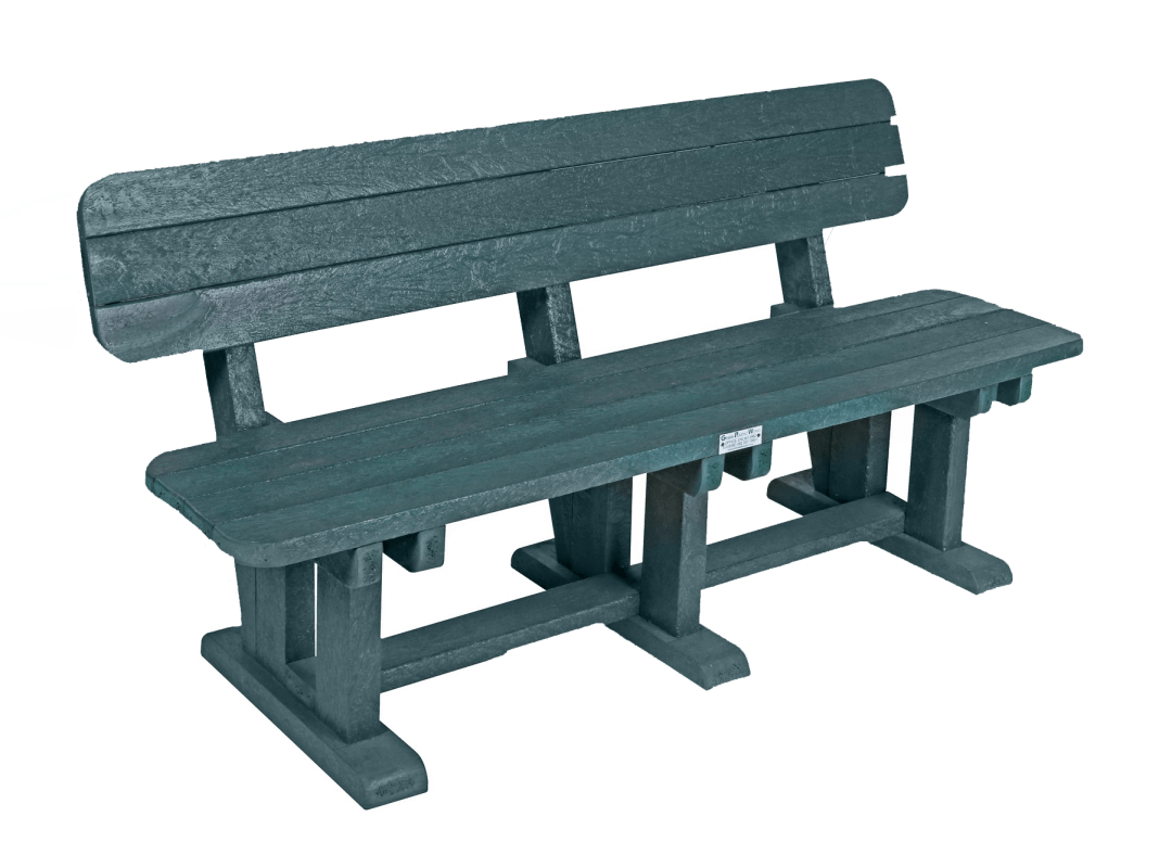 Recycled Plastic Benches - Green Plastic Wood